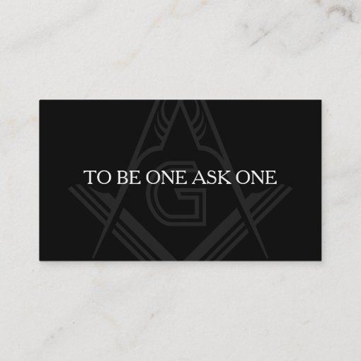 Silver Masonic Business Card Template | Freemason | Zazzle