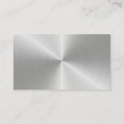 Silver Metal Business Card | Zazzle