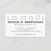 Silver Metal Jewelry Artist Body Piercing Business Card | Zazzle