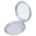 Silver Metallic 25th Anniversary Business Logo Compact Mirror | Zazzle