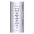 Silver metallic glam elegant wedding program | Zazzle