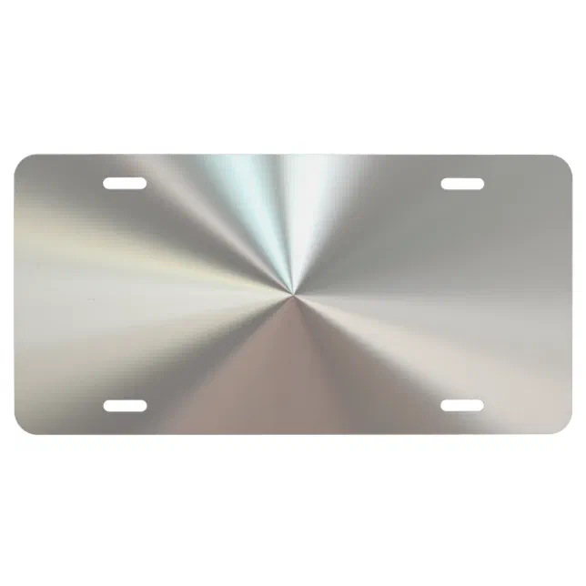 Silver Metallic License Plate | Zazzle