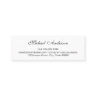 Silver Metallic Look Graduation Name Card Namecard | Zazzle.com
