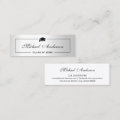 Silver Metallic Look Graduation Name Card Namecard | Zazzle