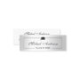 Silver Metallic Look Graduation Name Card Namecard | Zazzle