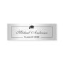 Silver Metallic Look Graduation Name Card Namecard | Zazzle