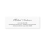 Silver Metallic Look Graduation Name Card Namecard | Zazzle