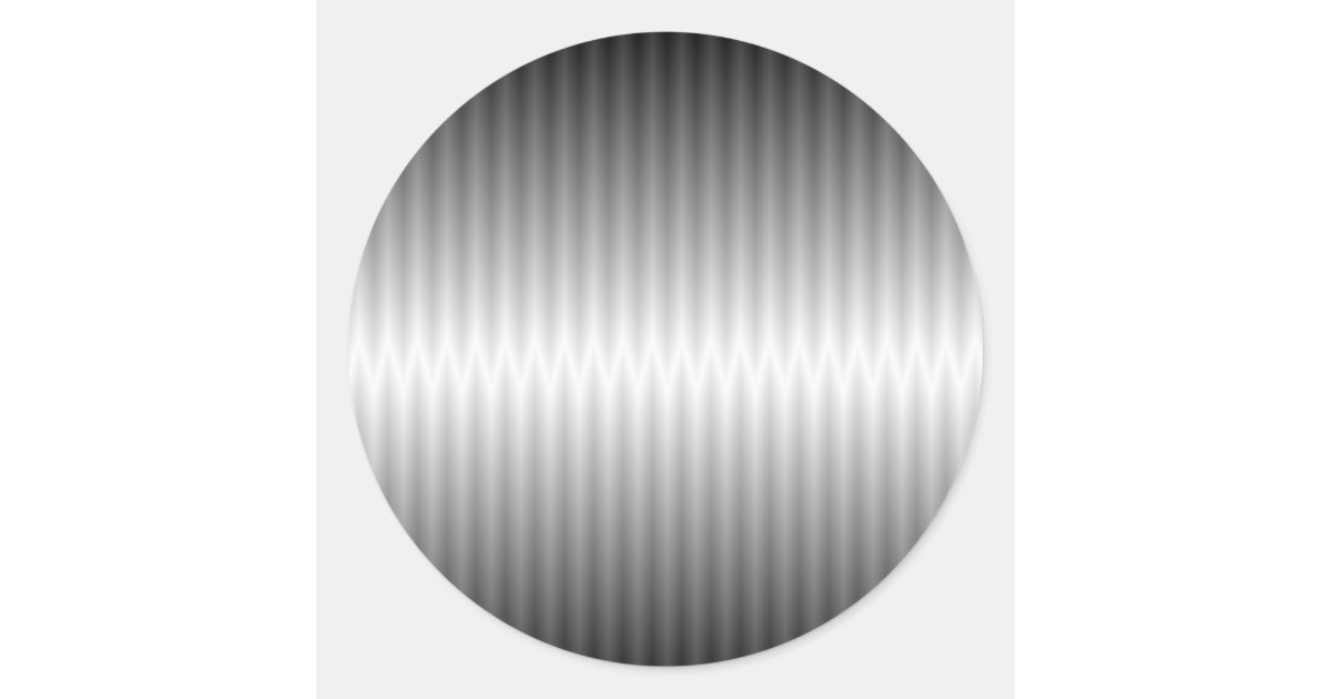 Silver metallic Stripe Pattern Sticker | Zazzle