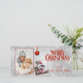 Silver Photo Christmas Card | Zazzle