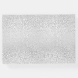 Silver photo sparkles elegant wedding guest book | Zazzle