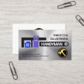 Silver Pipe Wrench Repairs Home Business Card | Zazzle