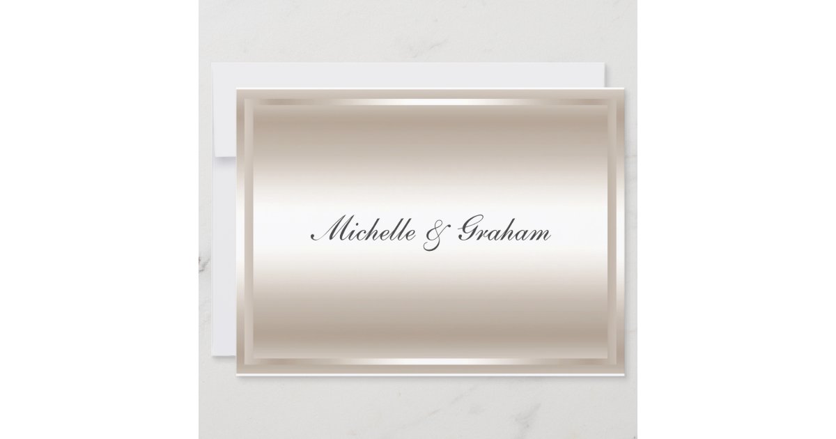 Silver Popular Elegant Wedding Invitation | Zazzle