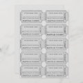 Silver Raffle Tickets for Invitations | Zazzle