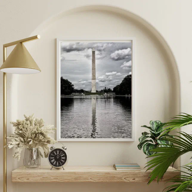 Silver Reflections Washington Monument Poster | Zazzle