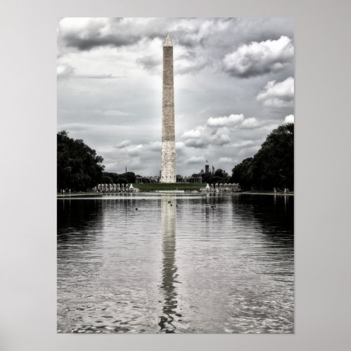 Silver Reflections Washington Monument Poster | Zazzle.com