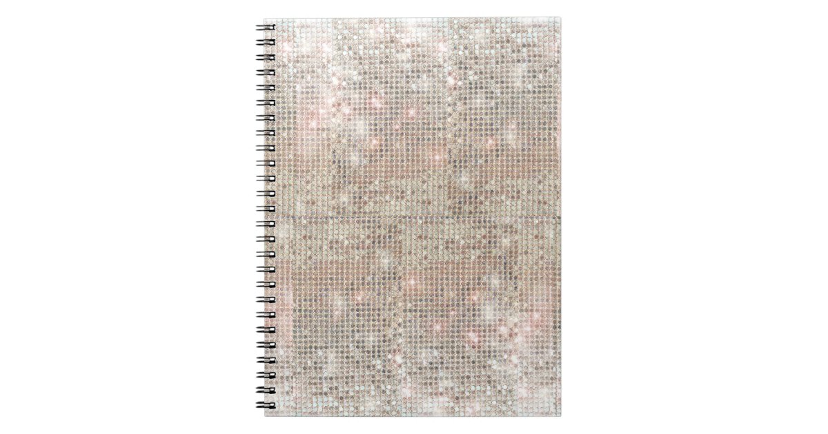 Silver Sequins Notebook | Zazzle