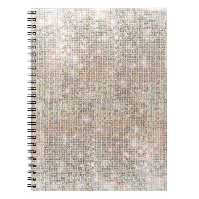 Silver Sequins Notebook | Zazzle