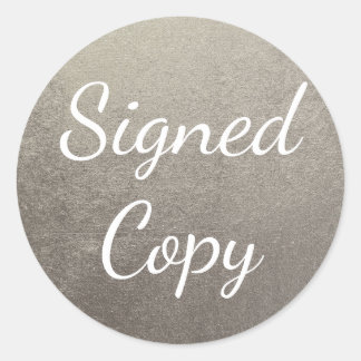 Signed By Author Stickers | Zazzle