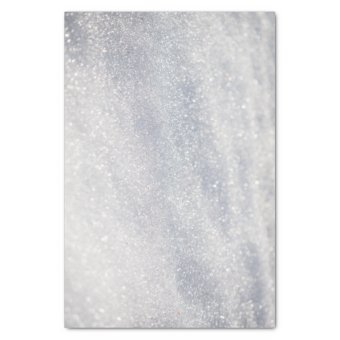 Silver Snow Crystals Tissue Paper | Zazzle