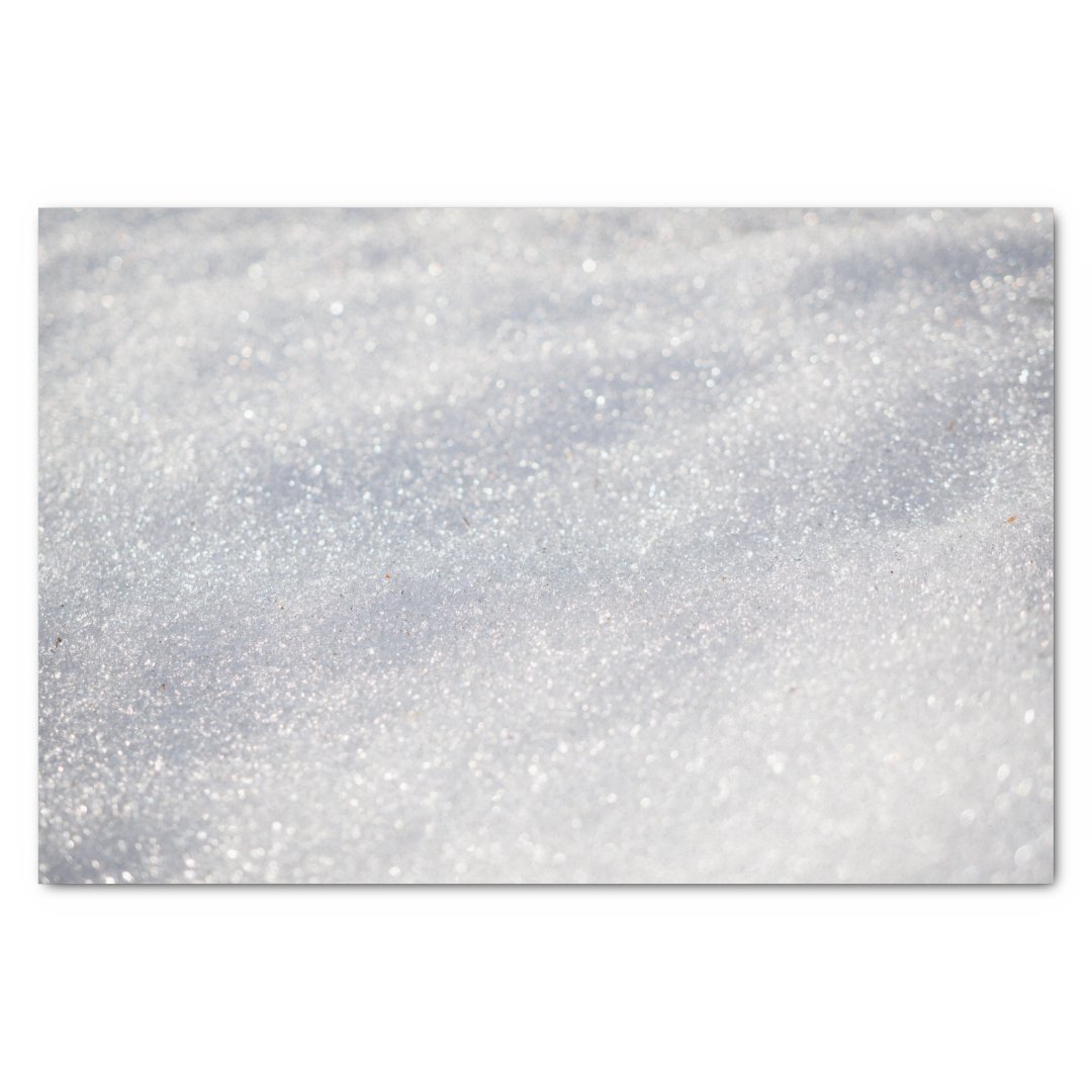 Silver Snow Crystals Tissue Paper | Zazzle