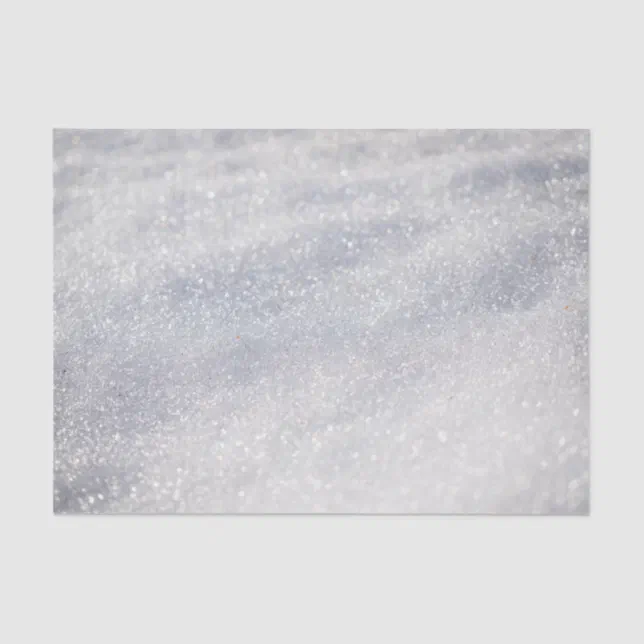 Silver Snow Crystals Tissue Paper | Zazzle