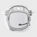 Silver Space Astronaut Helmet With Mic Face Shield | Zazzle