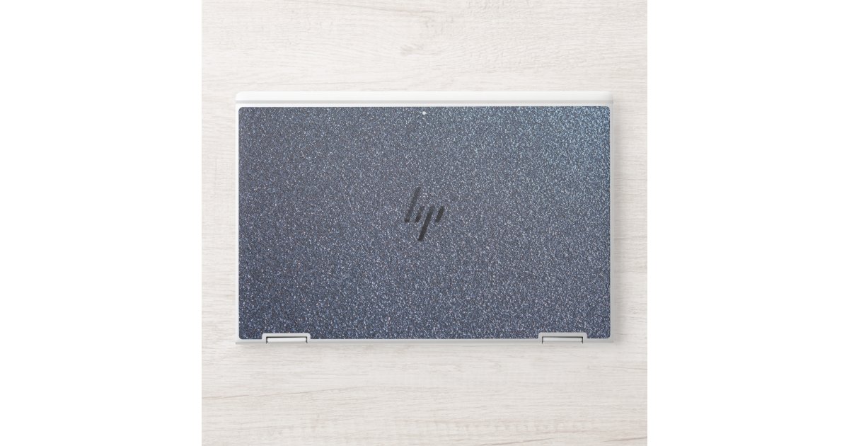 Silver Sparkle Glitter HP Laptop Skin | Zazzle