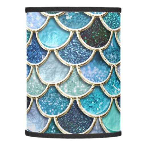 Silver Sparkle Glitter Mermaid Scales Lamp Shade | Zazzle