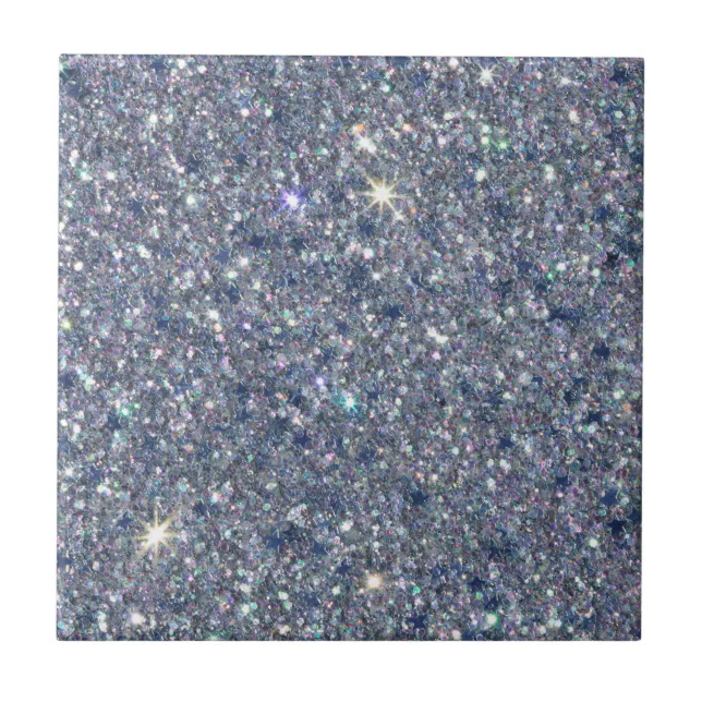 silver sparkles sparkle glitter texture background tile | Zazzle