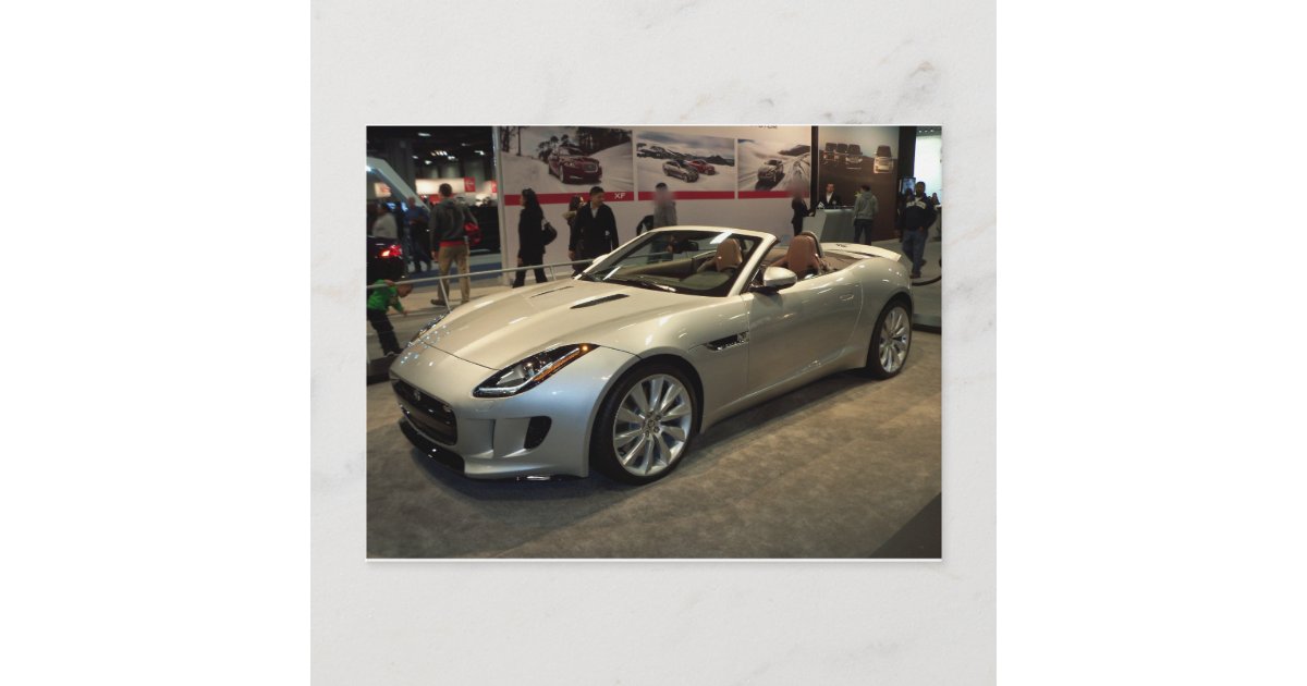 Silver Sports Car Postcard | Zazzle