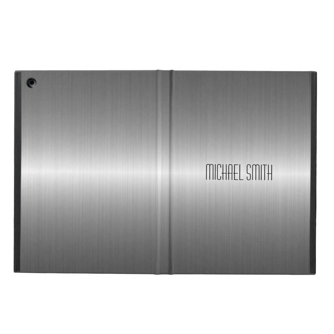 Silver Stainless Steel Metal iPad Air Case | Zazzle