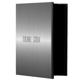 Silver Stainless Steel Metal iPad Air Case | Zazzle