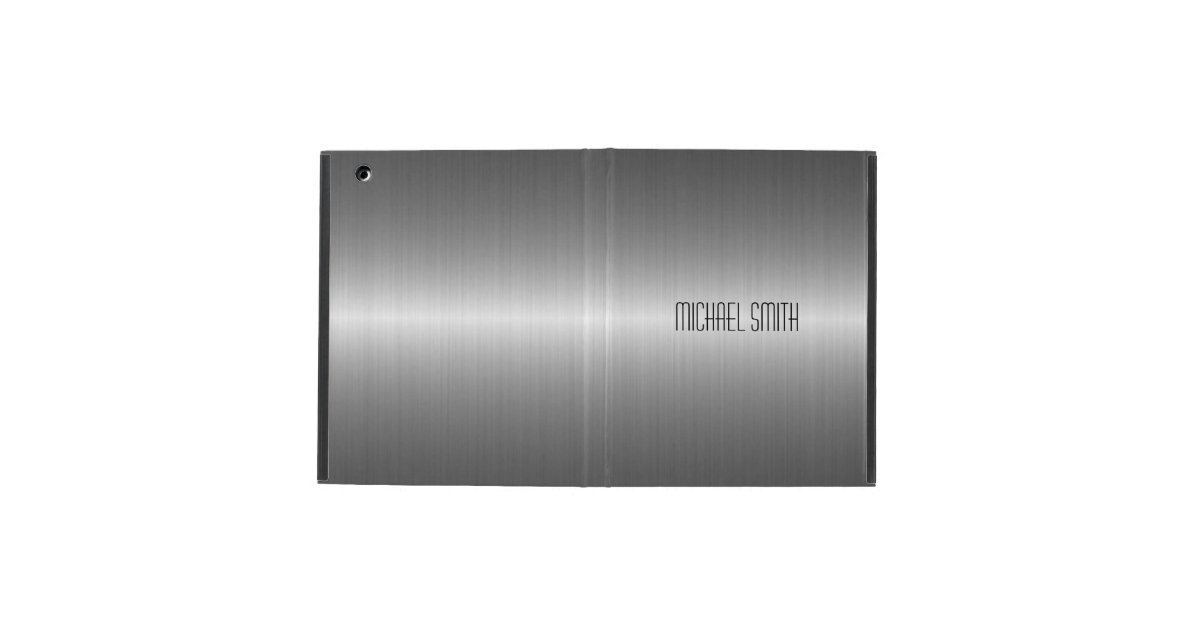 Silver Stainless Steel Metal iPad Case | Zazzle