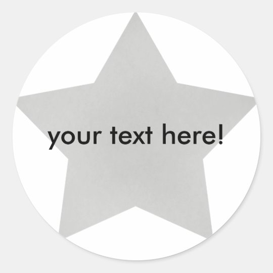 Silver Star - stickers | Zazzle.com