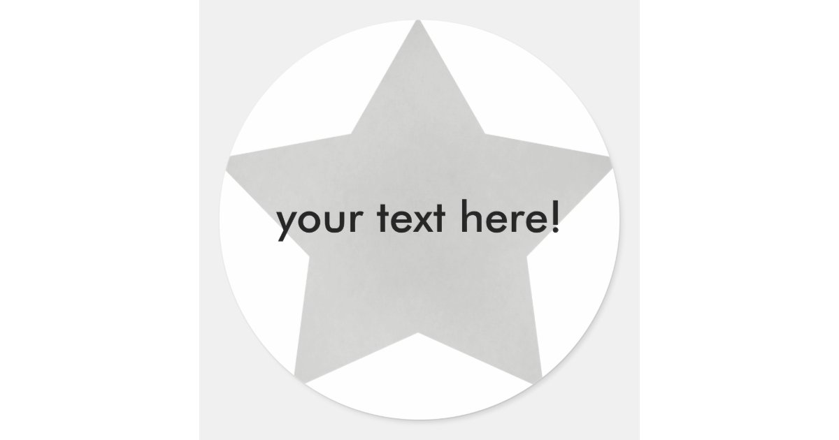 Silver Star - stickers | Zazzle