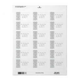 Silver Swirl Border Label | Zazzle