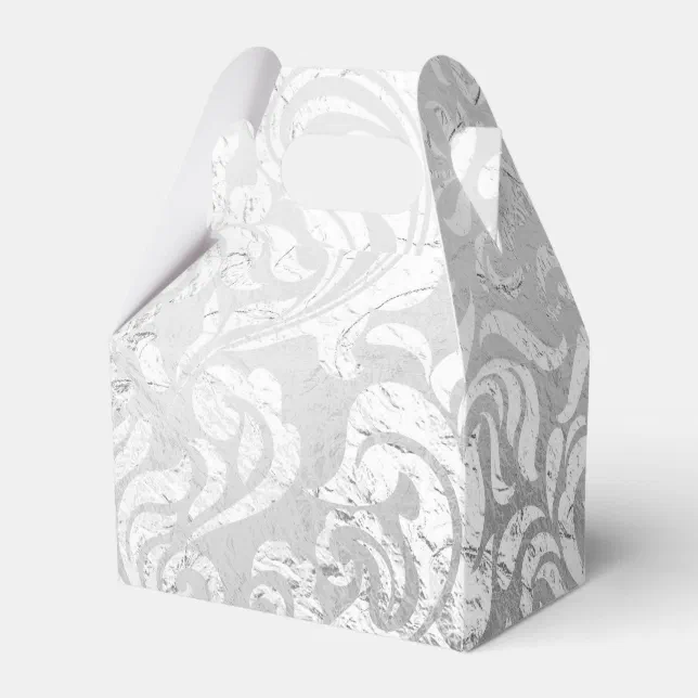 Silver Swirl Gift Box | Zazzle