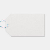 Silver thank you favor tags, glitter, horizontal gift tags | Zazzle