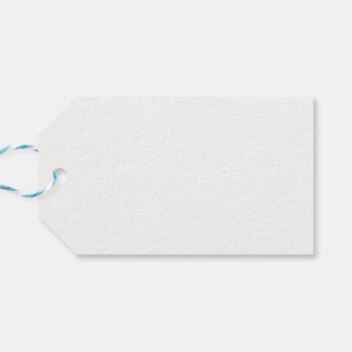 Silver thank you favor tags, glitter, horizontal gift tags | Zazzle