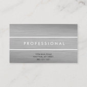 Silver titanium metal business cards | Zazzle