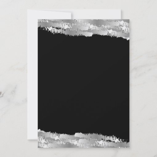 Silver Tone Modern Class Reunion Party Invitation | Zazzle