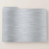 Silver tones metallic brushed aluminum texture file folder | Zazzle
