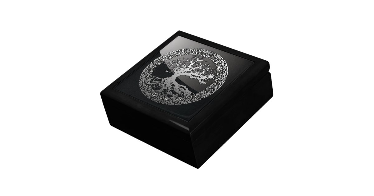 Silver Tree of Life Gift Box | Zazzle