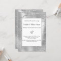 Silver vow renewal wedding invitation | Zazzle