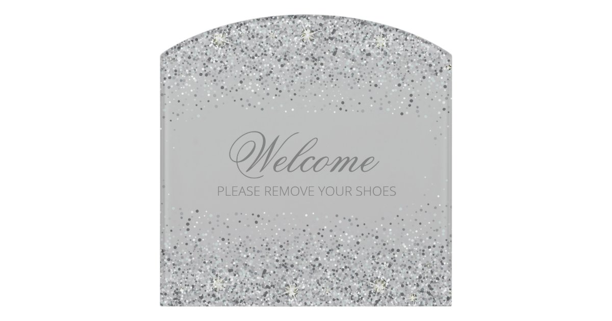 Silver Welcome Sign | Zazzle