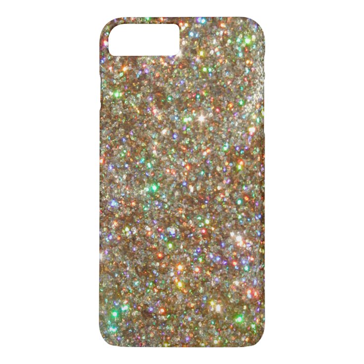 Silver White Gold Diamond Jewel iPhone 7 PLUS CASE | Zazzle