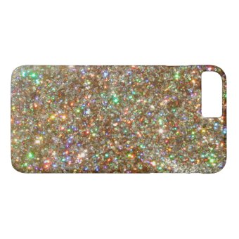 Silver White Gold Diamond Jewel iPhone 7 PLUS CASE | Zazzle