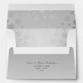 Silver Winter Wedding Envelope | Zazzle