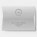 Silver Winter Wedding Envelope | Zazzle