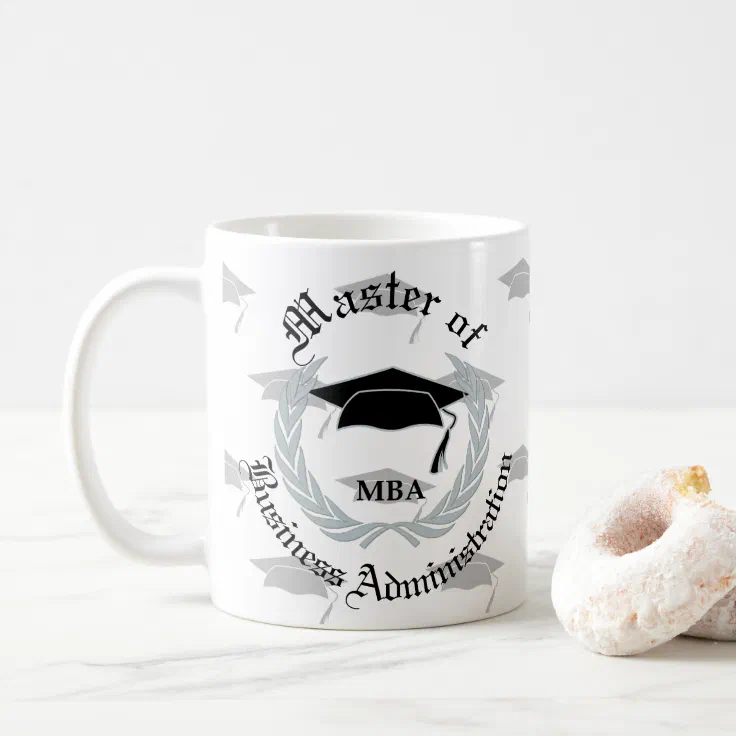 Silver Wreath Masters MBA Graduation Coffee Mug | Zazzle